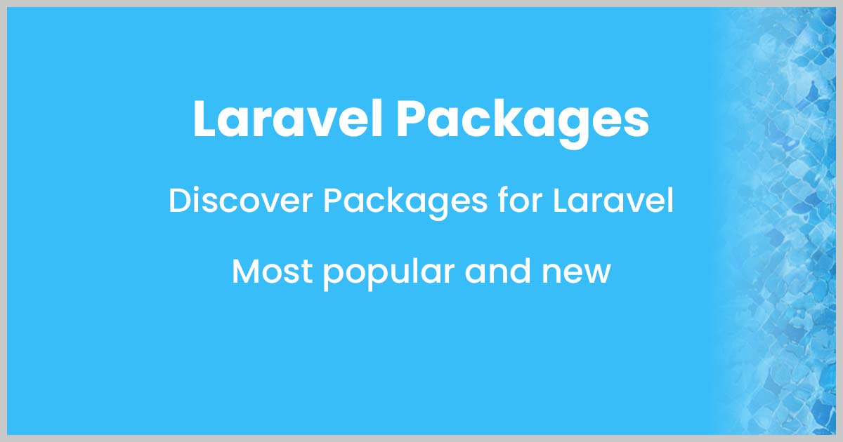 Laravel PHP packages listed by popularity